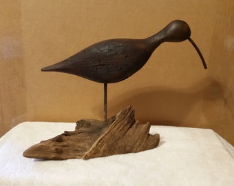 Carved shore bird | Etsy