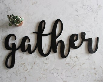 Gather sign | Etsy