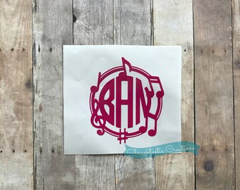 Music notes decal | Etsy