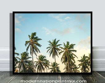 Palm tree wall decor | Etsy