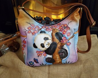 Panda tote bag | Etsy
