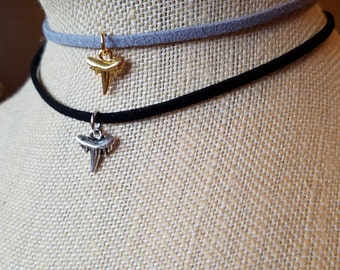Shark tooth choker | Etsy