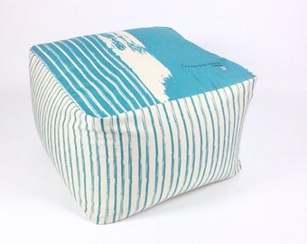 Turquoise pouf | Etsy