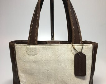 Coach canvas bag | Etsy