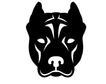 Pitbull face | Etsy