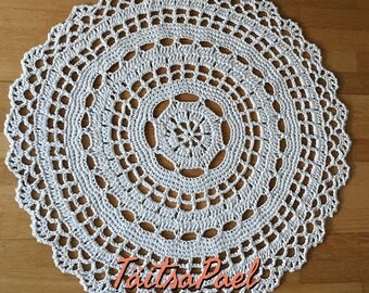 Crochet doily rug | Etsy