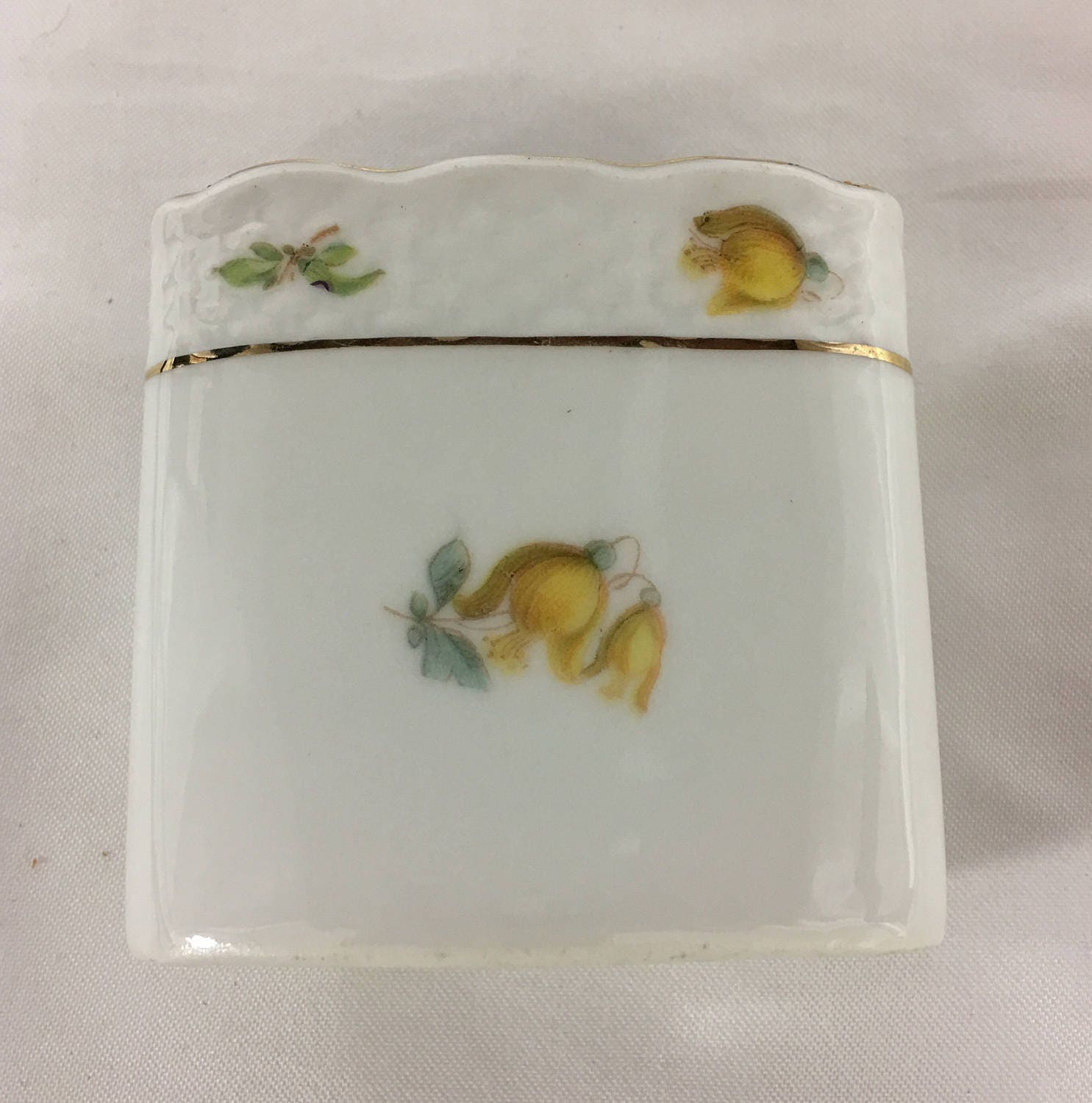 Vintage Porcelain Cigarette Holder, Made in P.V. Czechoslovakia