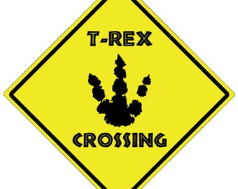 Dinosaur crossing | Etsy