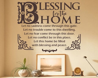 Blessing decal | Etsy