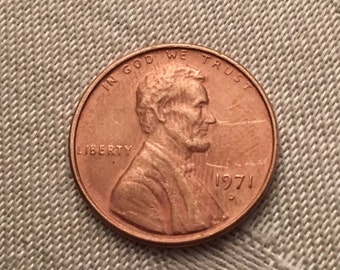 Penny For Your Thoughts Ring One Cent US Coin Lincoln