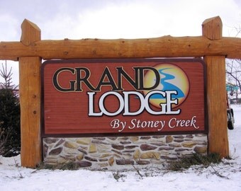 High Density Urethane sand carved single face sign business