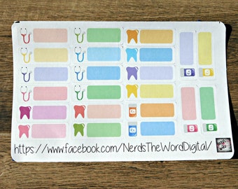 Medical Planner Stickers Printable Health Checkup Doctor