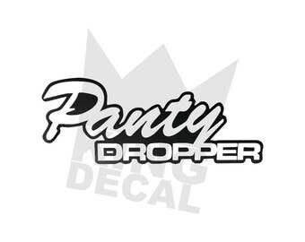 Panty dropper decal | Etsy