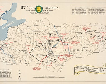 42nd Infantry Division Campaign Map Rainbow Division US