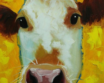 Drunken Cows Whimsical Fine Art by Roz by RozArt on Etsy