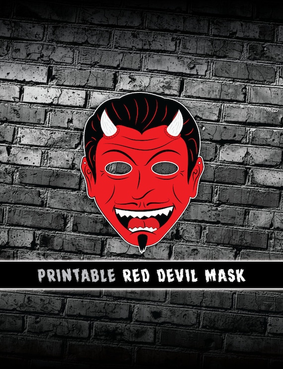 Items similar to Devil Mask | Satan Mask | Halloween Mask | Party Mask ...