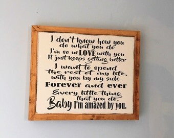 Song lyric signs | Etsy