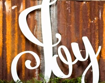 Joy metal sign | Etsy