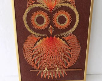 Owl string art | Etsy