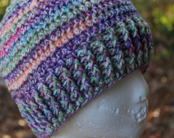 Crochet PonyTail Hat: Gelato Adult