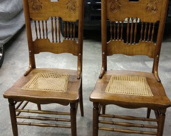 Cane bottom chair | Etsy