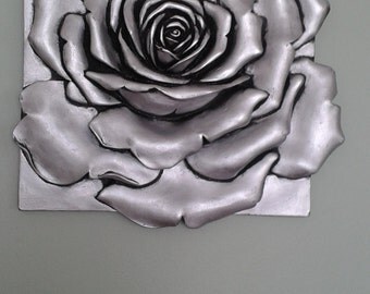 Rose wall plaque | Etsy