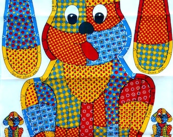 Unique patchwork puppy related items | Etsy