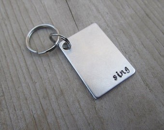 Word keychain | Etsy