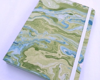 Marbled book | Etsy