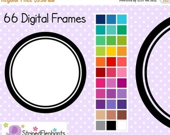 30% OFF Fancy Colored Digital Frames Digital by StripedElephants