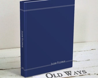 Blue hardcover book | Etsy