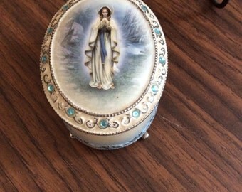 Religious music box | Etsy