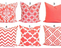 Unique coral throw pillows related items | Etsy