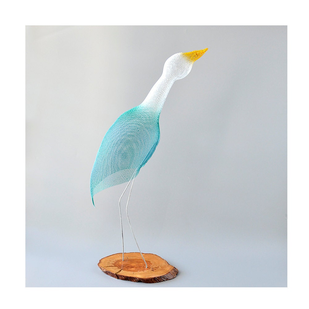 Metal bird sculpture Contemporary metal art bird figurines