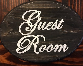 Guest bathroom sign | Etsy
