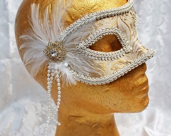Gold masquerade mask | Etsy