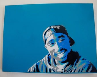 Tupac stencil | Etsy