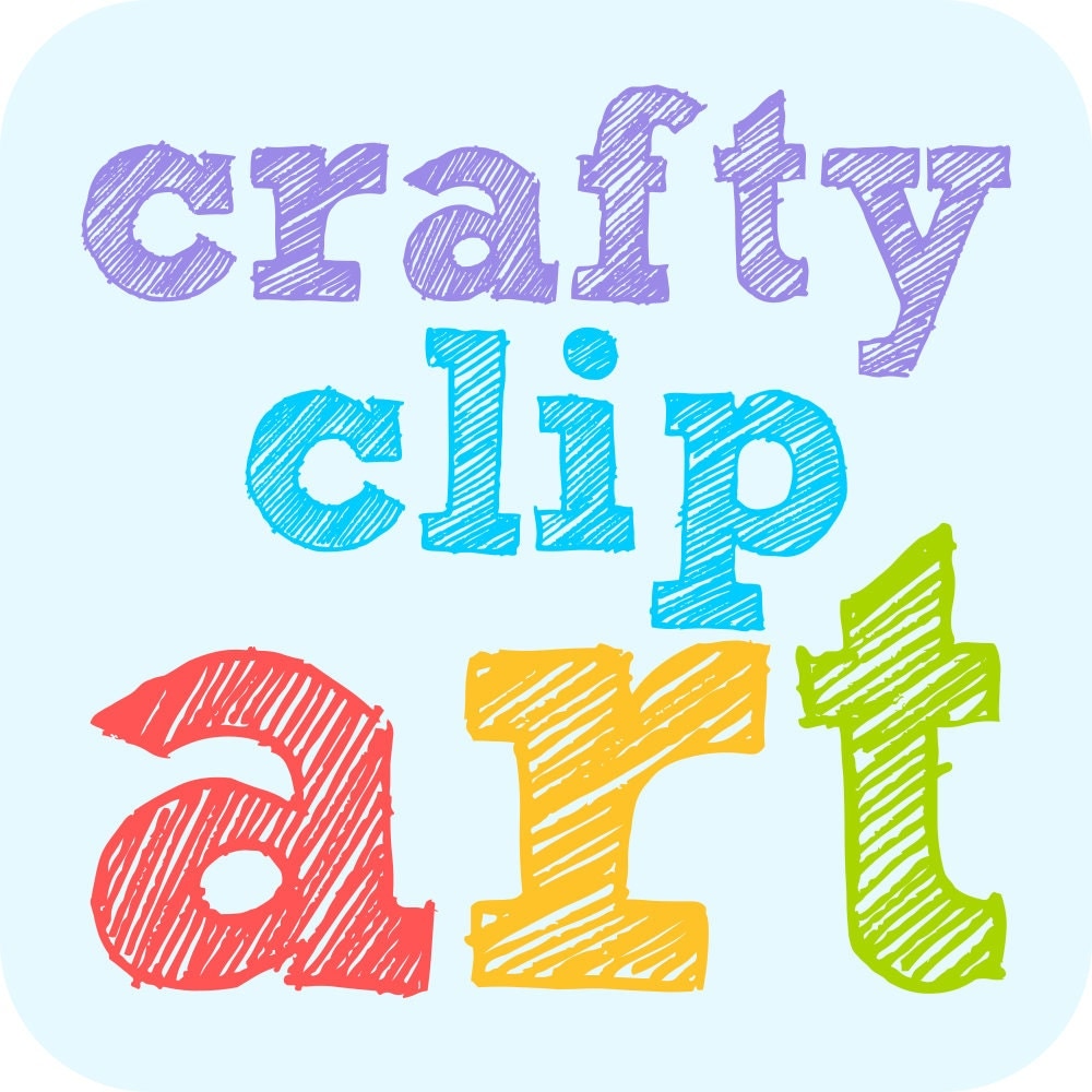 Happy Clipart For Your Crafty Projects by craftyclipart on Etsy