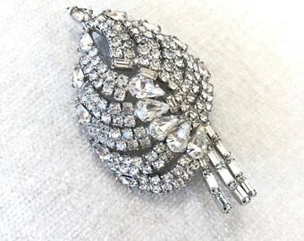 Vintage weiss brooch | Etsy