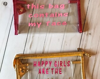 Funny makeup bag | Etsy