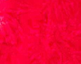 Red batik fabric | Etsy