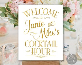 Cocktail hour sign | Etsy