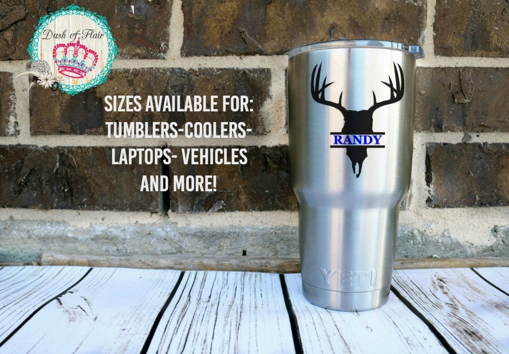 Yeti Decal for Men Mens Yeti Decals Deer Decal Yeti by DashofFlair