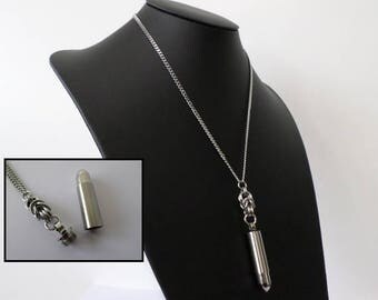 Secret compartment necklace | Etsy