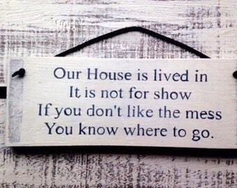 Our house is lived | Etsy