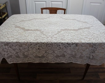 Off white tablecloth | Etsy
