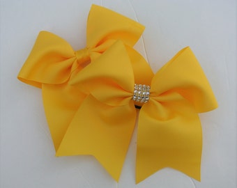 Yellow hair bow | Etsy