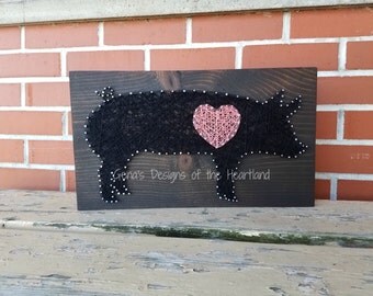 Pig string art | Etsy