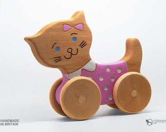 Wooden cat toy | Etsy