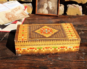 Antique wood box | Etsy